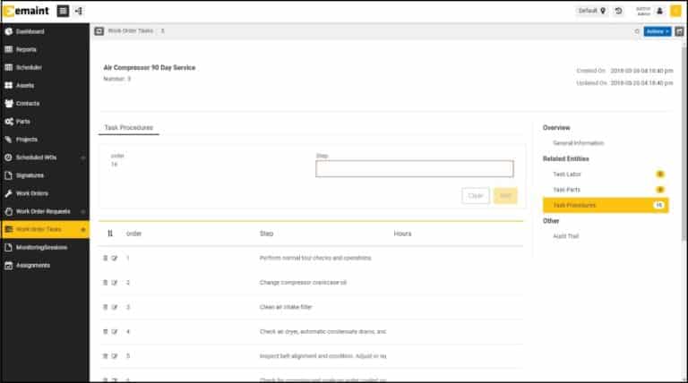 How to set up a task library from scratch in eMaint eMaint CMMS